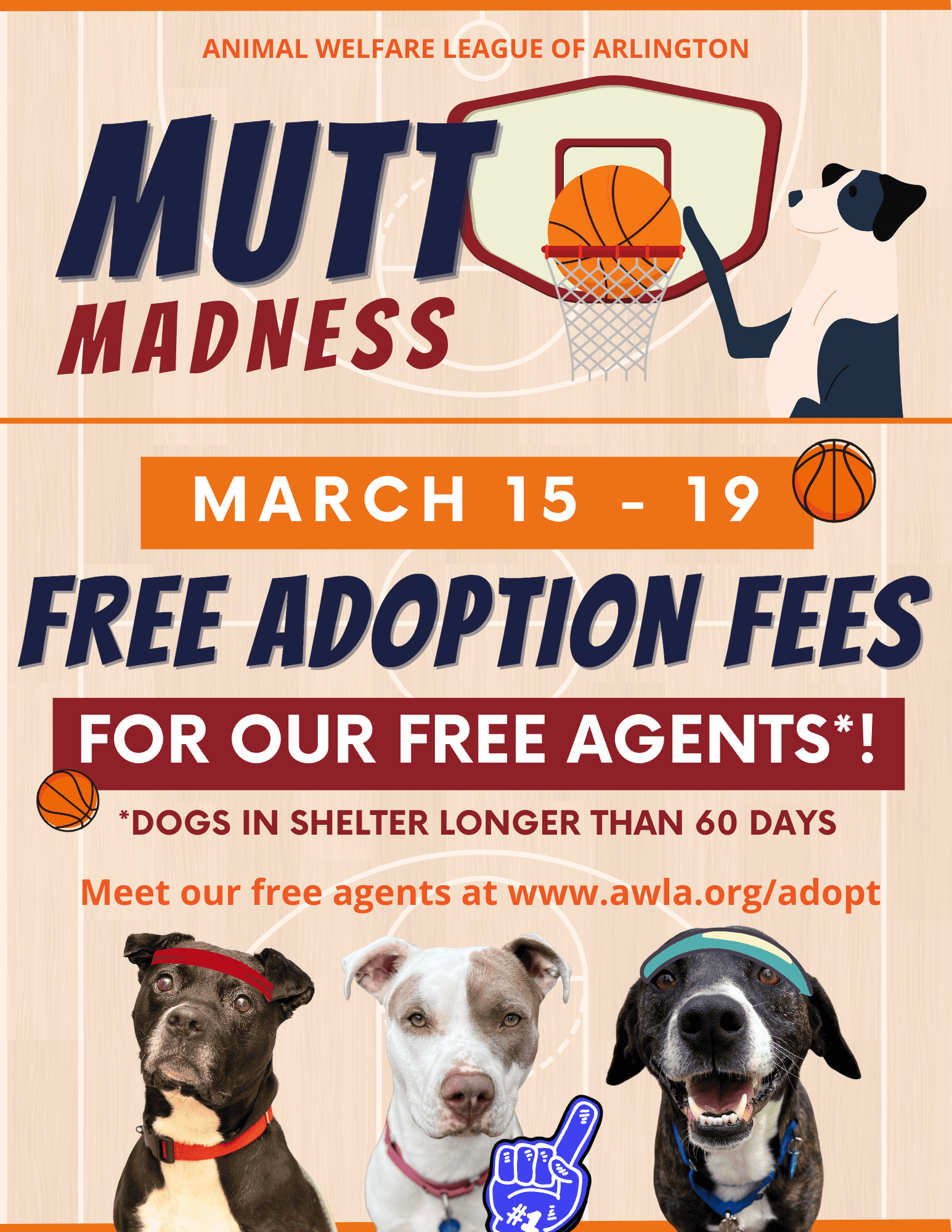 Mutt Madness Adoption Event - Animal Welfare League of Arlington
