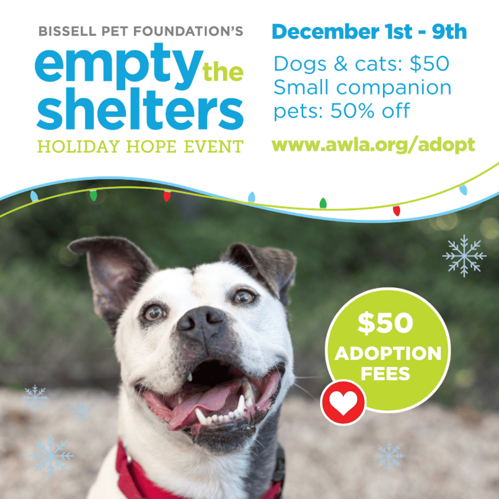 Empty the Shelters Adoption Event - Animal Welfare League of Arlington