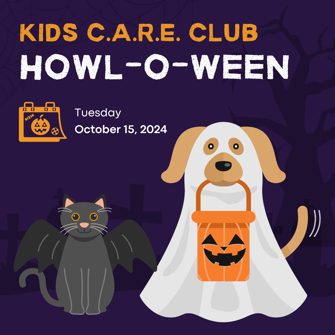 Kids C.A.R.E. Club: Howl-o-Ween - Animal Welfare League of Arlington